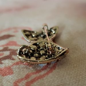 Jewelry | 3 Rhinestone Pins Bow Pin Bow Brooch Pearl Brooch Pearl Pin ...